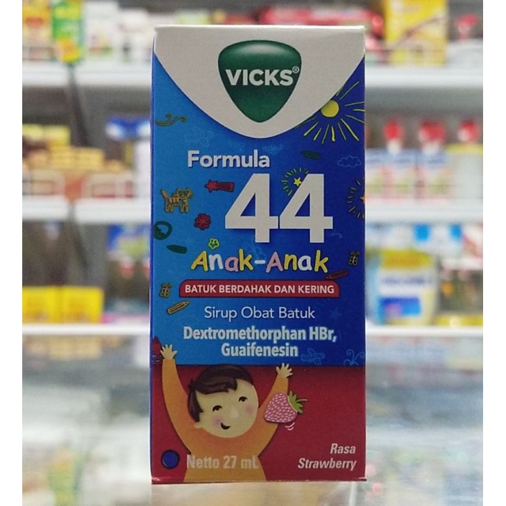 Jual VICKS FORMULA 44 ANAK SYRUP 27ML | RASA STRAWBERRY | Shopee Indonesia
