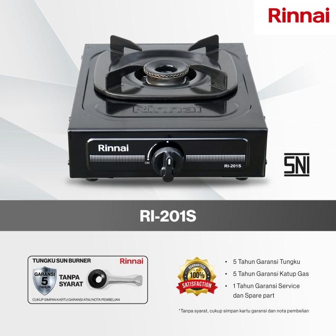 Jual RINNAI RI-201 S KOMPOR GAS PORTABLE 1 TUNGKU SUN BURNER RI-201S ...