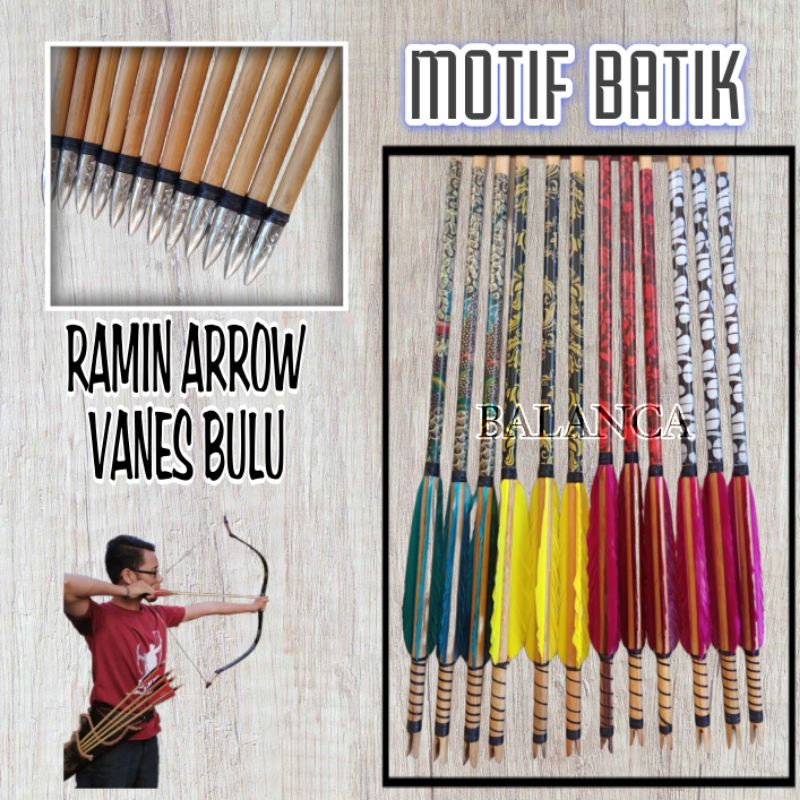 Jual Arrow Ramin - Arrow Kayu Murah - Arrow Lokal Motif Batik - Arrow ...