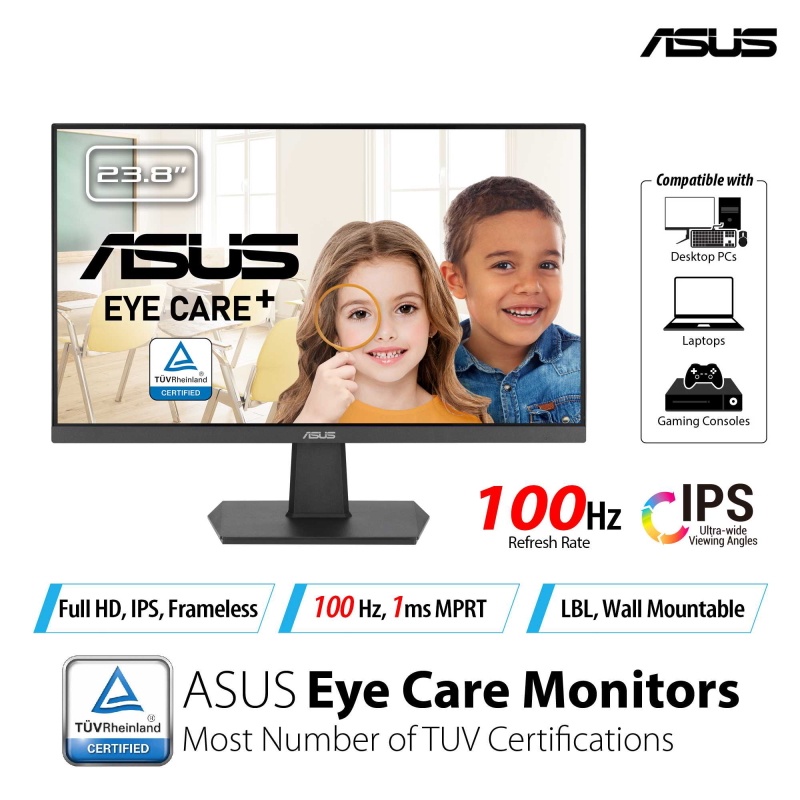 Jual ASUS VA24EHF Eye Care Gaming Monitor | Shopee Indonesia