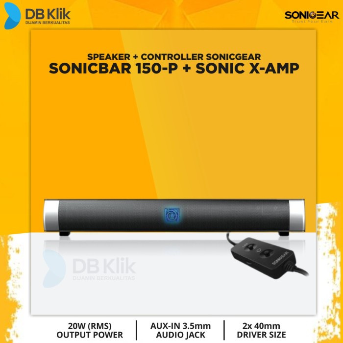 Jual Terlaris Speaker Sonicgear Audiobox Sonicbar 150P + Sonic X Amp Controller | Shopee Indonesia