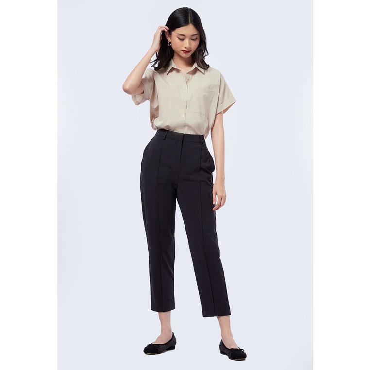 Jual Executive Fitted Tapered Long Pants Black | Shopee Indonesia