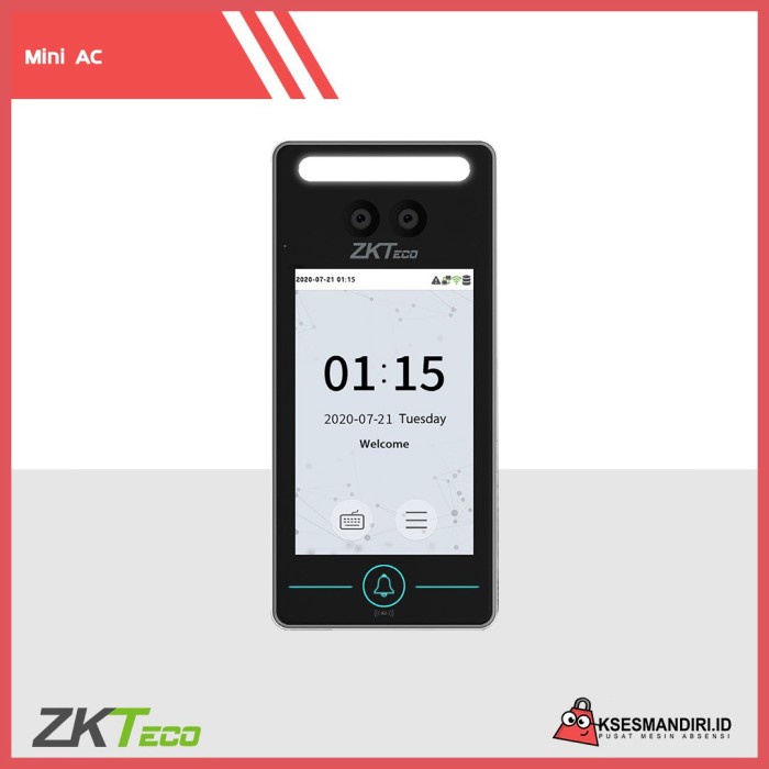 Jual Mesin Absensi dan Akses door Mini AC Zkteco Sensor Wajah PALM ...