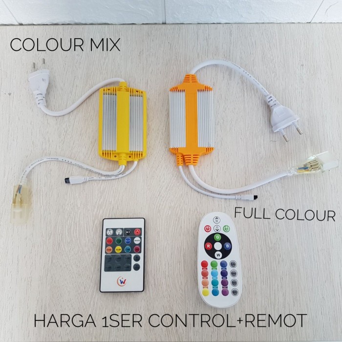 Jual Control plus remot lampu strip neon FLEX RGB full colour/mix ...