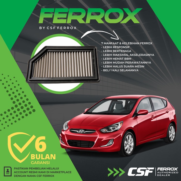 Jual Filter Udara Ferrox Hyundai Grand Avega Kode Dt 080 | Shopee Indonesia