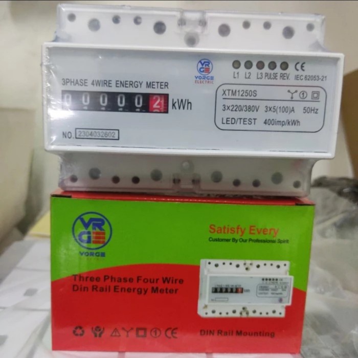 Jual Kwh Meter Xtm1250S 3 Phase / 3P / Kwh Meter 3Phase Anal | Shopee Indonesia