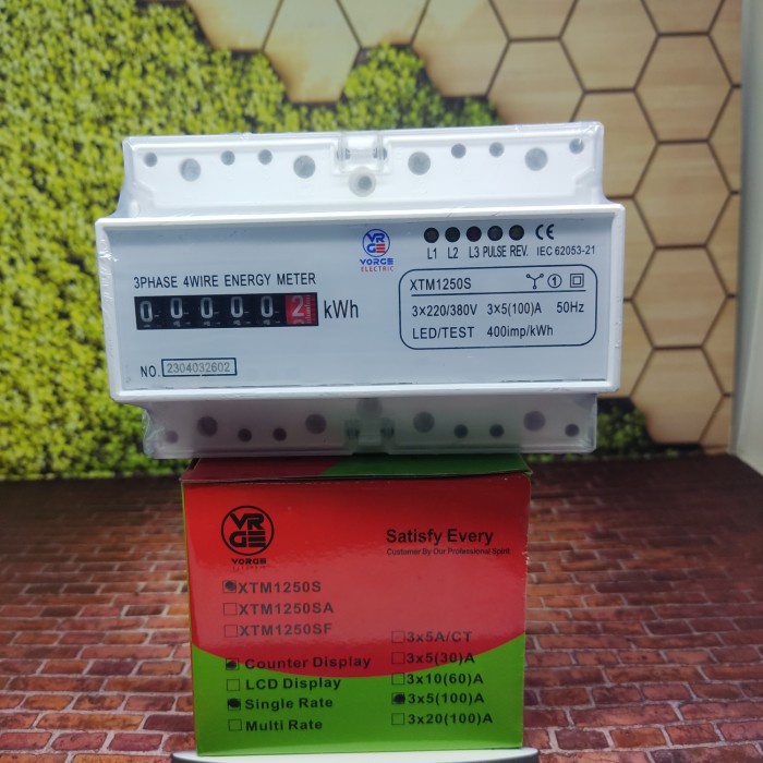 Jual Kwh Meter Xtm1250S 3 Phase / 3P / Kwh Meter 3Phase Anal | Shopee Indonesia
