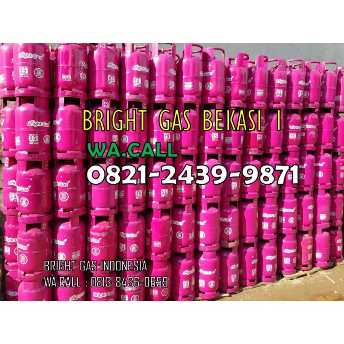 Jual TABUNG BRIGHT GAS 5,5 KG PINK + ISI | Shopee Indonesia