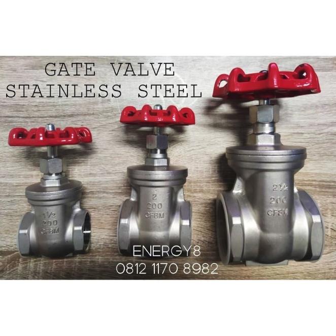 Jual Gate Valve Stainless 304 Cf8M | Water Valve | 2 Inch Dn50 | Shopee ...