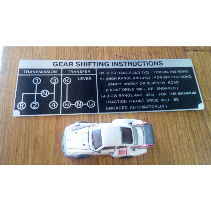 Jual Plat Gear Shifting Inst. Hartop Gigi 4 Original. KodeBr09 | Shopee ...