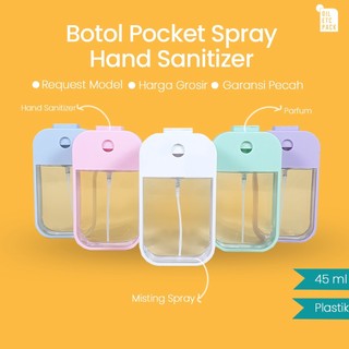 Jual Botol Pocket Spray Hand Sanitizer 45 ML / Wadah Kosong isi Ulang Parfum Reusable /Travel ...