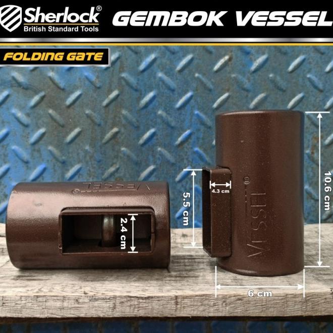 Jual Gembok Vessel Folding Gate / Sherlock Gembok Tabung Anti Maling ...