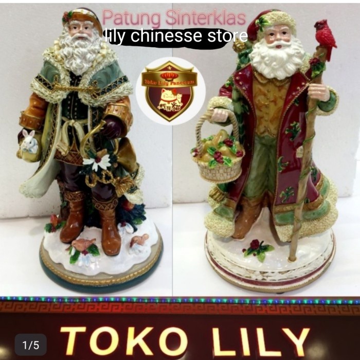 Jual patung santa claus asli taiwan / pajangan santa premium | Shopee ...