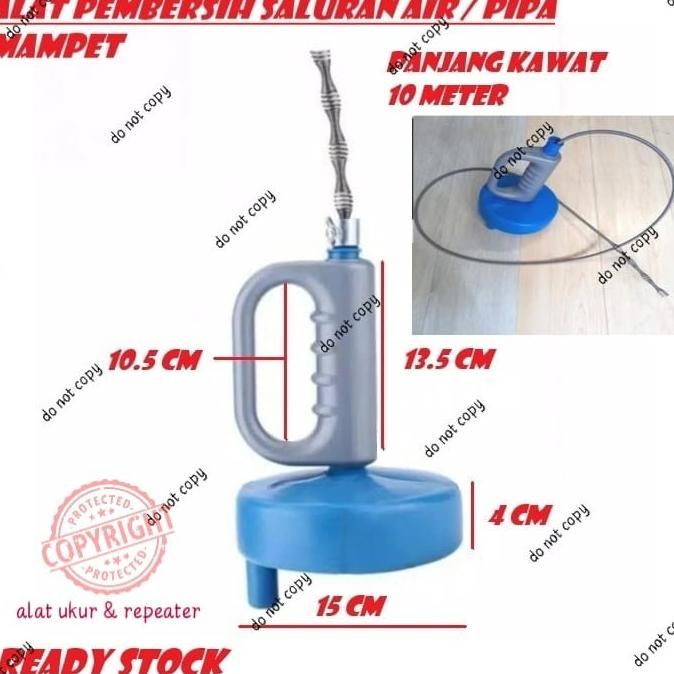 Jual Kawat Pembersih Pipa Mampet 10 Meter Anti Sumbat / Pipa Cleaner ...