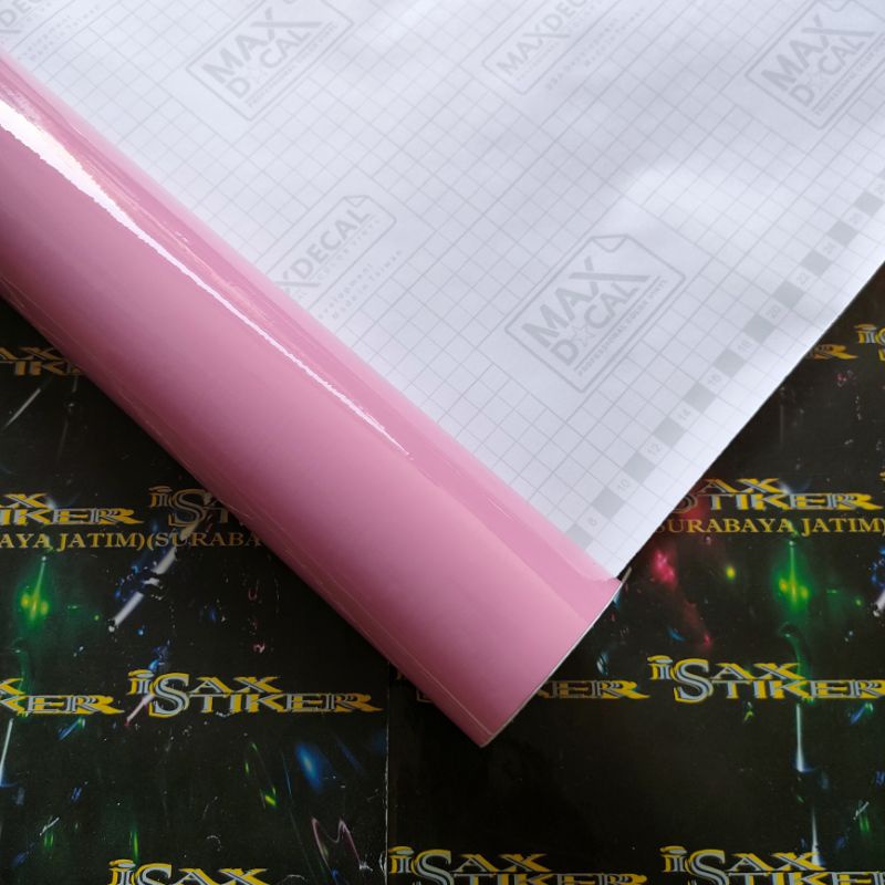 Jual Skotlet maxdecal pink glos harga meteran ukuran 45cm | Shopee ...