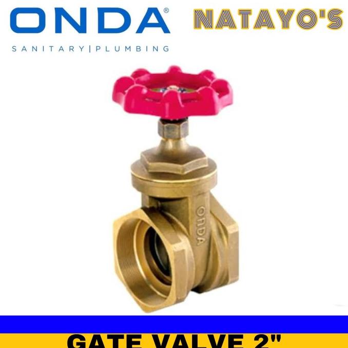 Jual Gate Valve Onda 2" Inch Kuningan | Shopee Indonesia