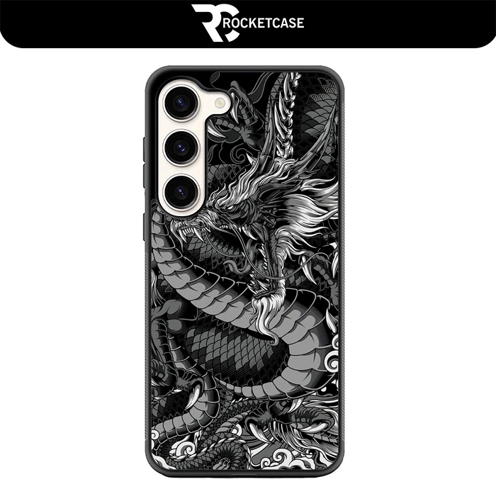 Jual Case Casing Samsung Galaxy S25 S24 S23 S22 S21 S20 FE Plus Ultra Edge Black Dragon NV0273 ...