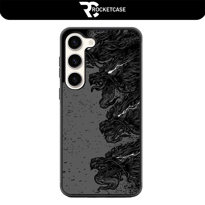 Jual Case Casing Samsung Galaxy S25 S24 S23 S22 S21 S20 FE Plus Ultra Black Dragon WT0969 ...