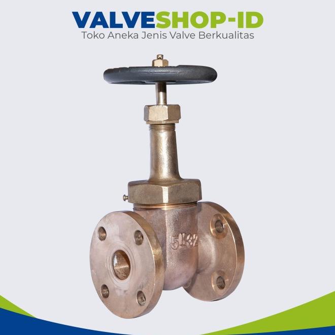Jual Gate Valve Bronze Jis 5K Dn32 1 1/4" Inch / Marine Valve [ F7367 ...