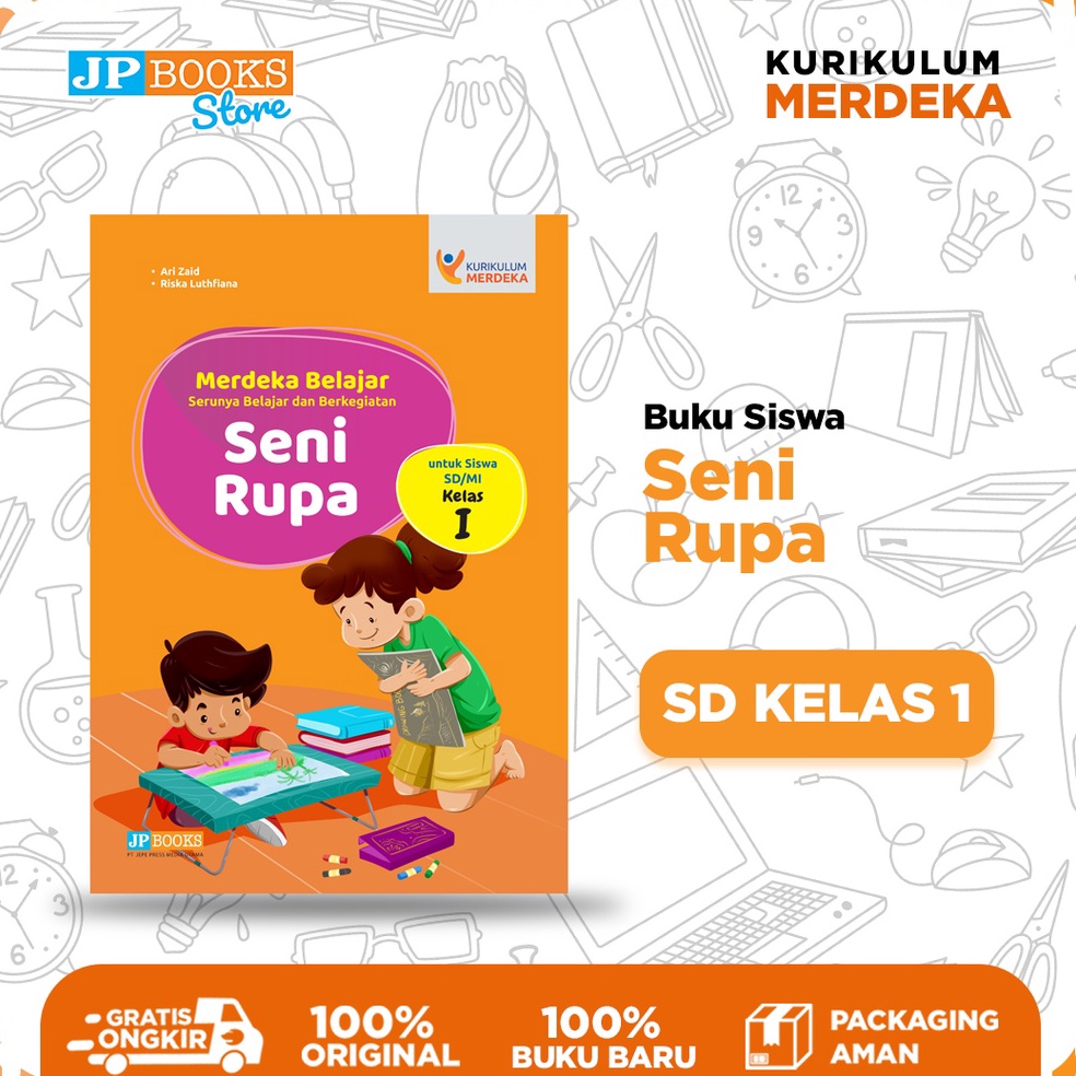 Jual Di Borong yuk JP Books – Buku Siswa / Buku Pendamping Kurmer Sekolah Seni Rupa SD Kelas 1 ...