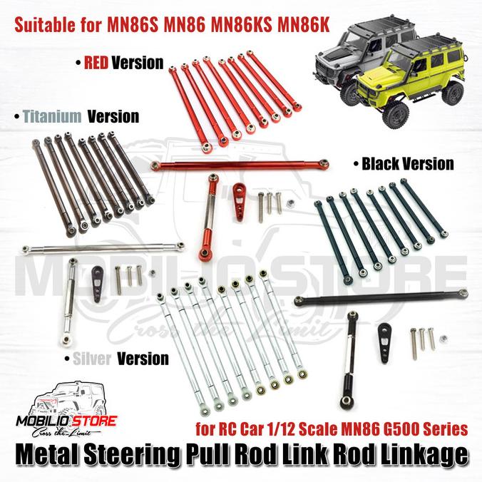 Jual FullSet Suspension Steering Link Metal Pull Rod Linkage RC MN86 Series | Shopee Indonesia