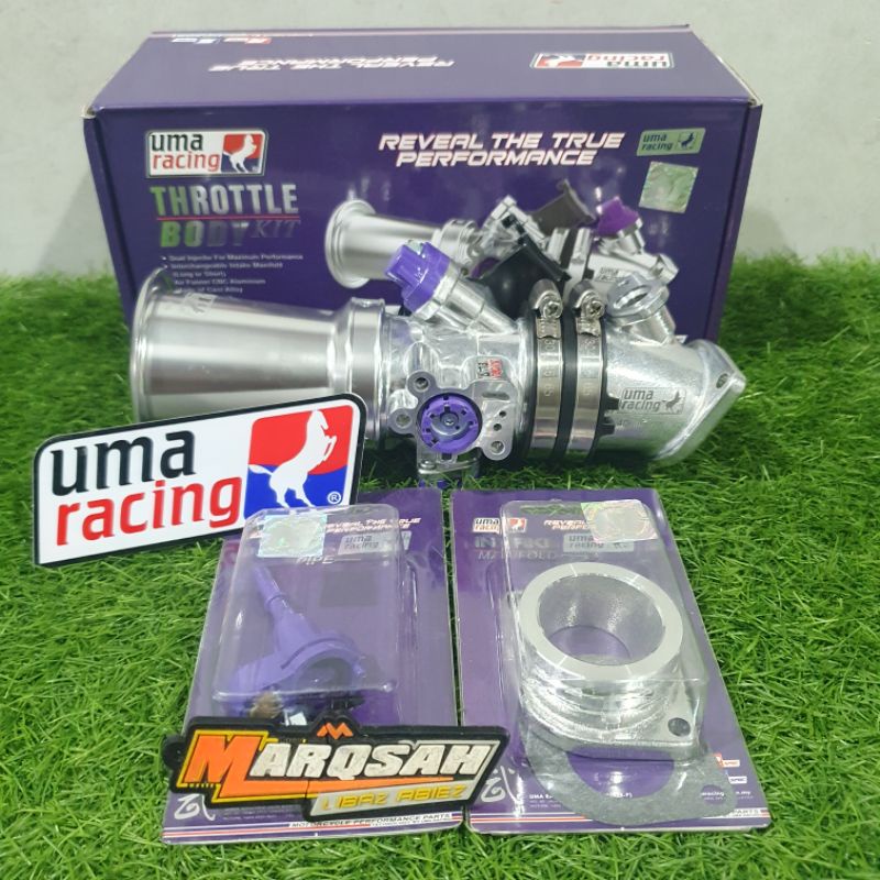 Jual Throttle Body UMA RACING TB 32 34 36 38 40 42 MX KING Y125ZR Plus ...