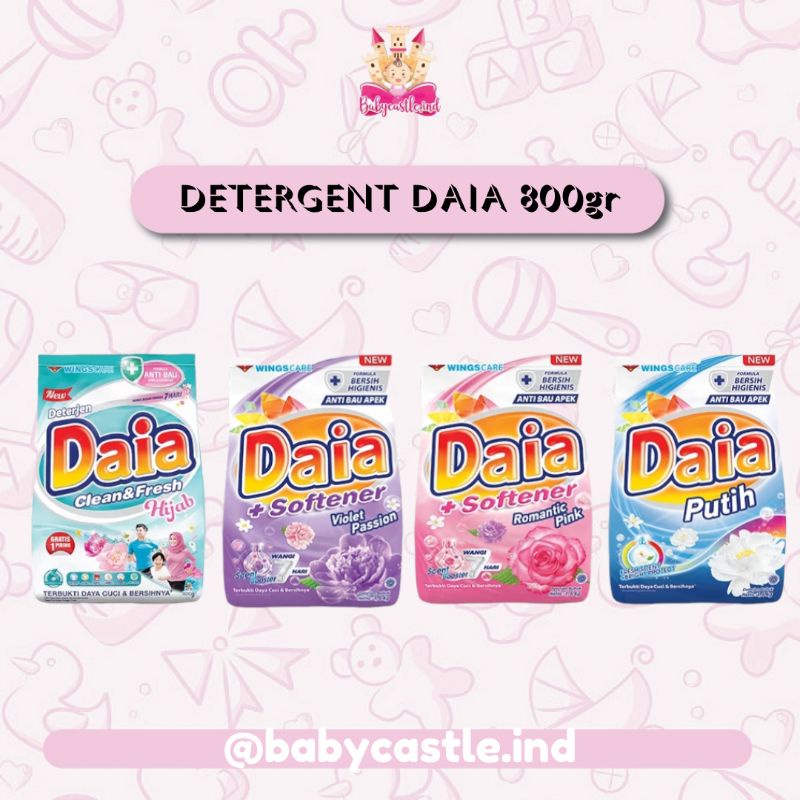 Jual [BABYCASTLE] Detergent Bubuk Deterjen Cuci DAIA Putih / Softener Romantic Pink / Softener ...