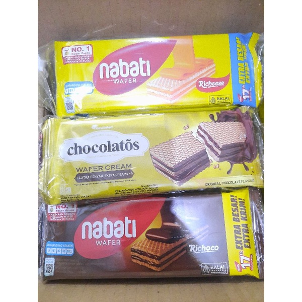 Jual Chocolatos Wafer Cream / Nabati Wafer / Gery Saluut Wafer 1 ...