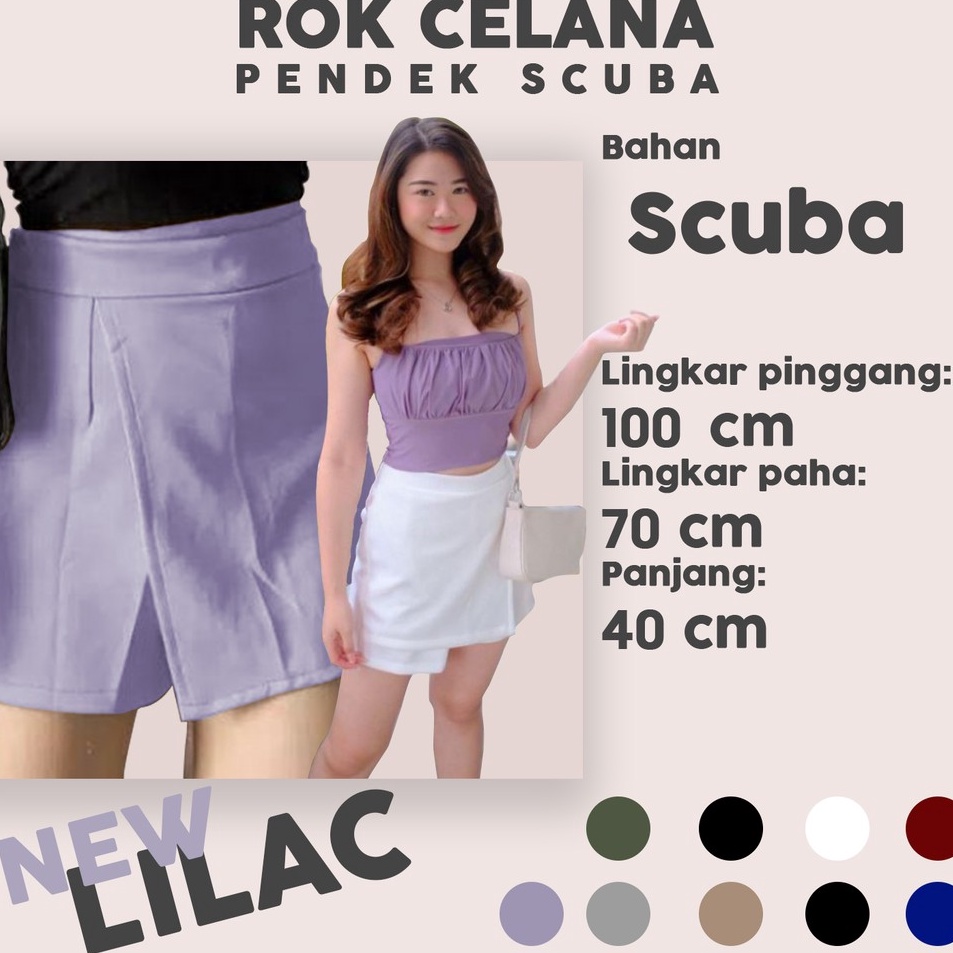 Jual Meroket0r5Qf Rok Celana Super Jumbo BIG SKORT Big Size Scuba Tebal Stretch Rocela Oversize ...