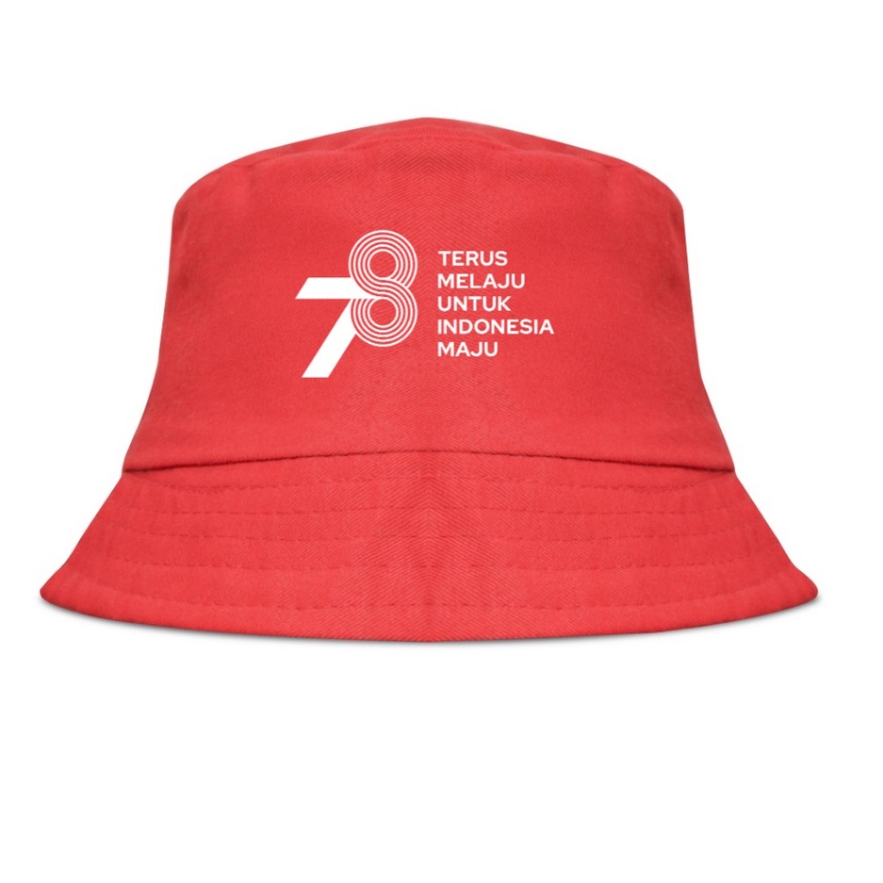 Jual DearT9f9E [Promo Shopee] Topi Bucket Logo Resmi Motif Dirgahayu ...