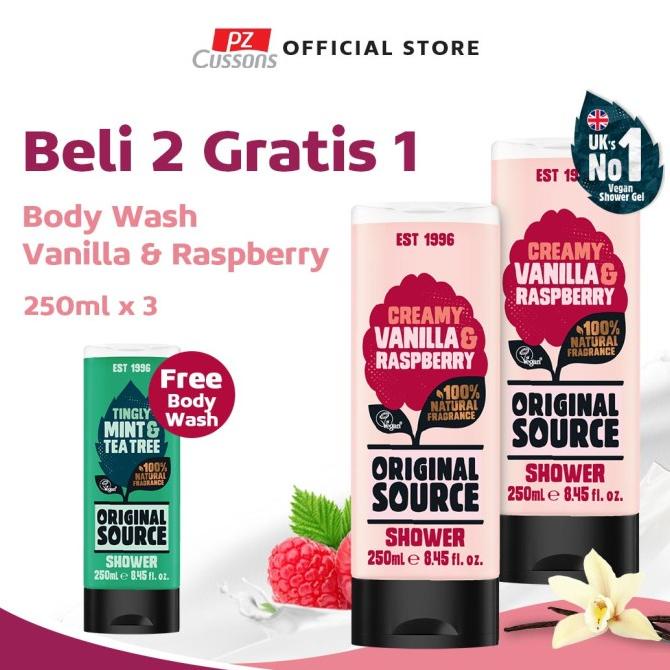 Jual Beli 2 Gratis 1 - Original Source Body Wash Vanilla FREE Mint Tea ...