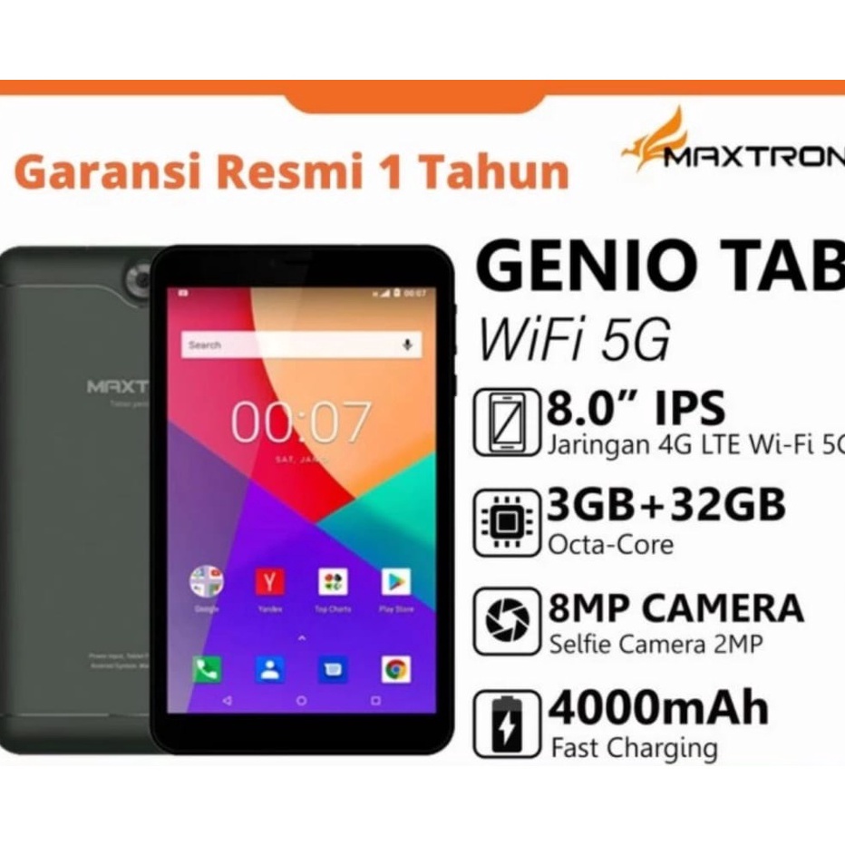 Jual AIF321 MAXTRON GENIO Smart TABLET 8 RAM 3-32GB GARANSI RESMI ...