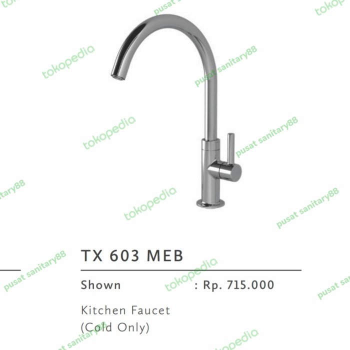 Jual Kran Sink Meja Toto Tx 603 Meb/Kran Angsa Kitchen Sink Toto ...