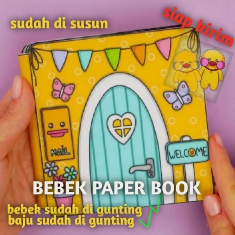 Jual Paper Duck Bebek Viral Mainan Kertas Edukatif Paper Doll Quite ...