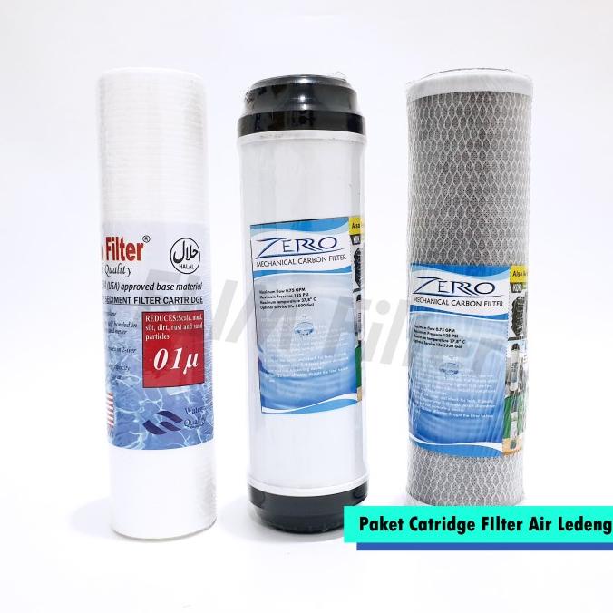 Jual ] Paket Catridge Filter Air Ledeng - Sediment, GAC, CTO | Shopee ...