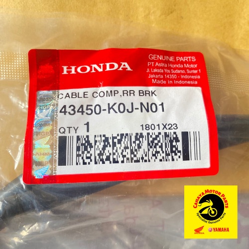 Jual New Kabel Rem Belakang Genio (43450-K0J-N01) Kode 358 | Shopee ...