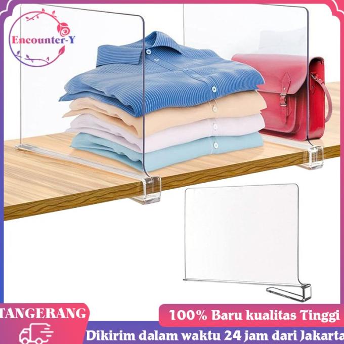 Jual Sekat Lemari Pakaian Sekat Rak Lemari Akrilik Pembatas Lemari ...
