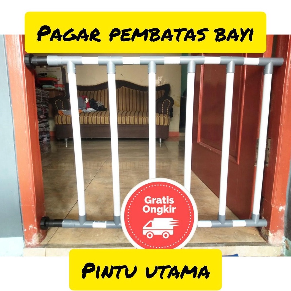 Jual Pagar Anak Bayi Pembatas Pengaman Anak Bahan Pipa Pvc Portable ...