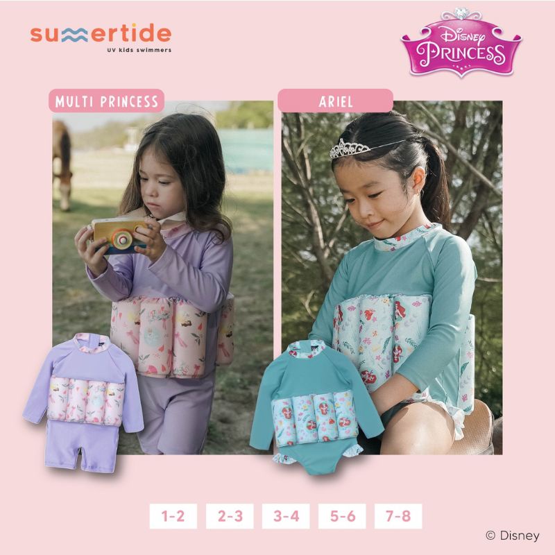 Jual Baju Renang Summertide Disney Princess Girl 3-4 tahun | Shopee ...