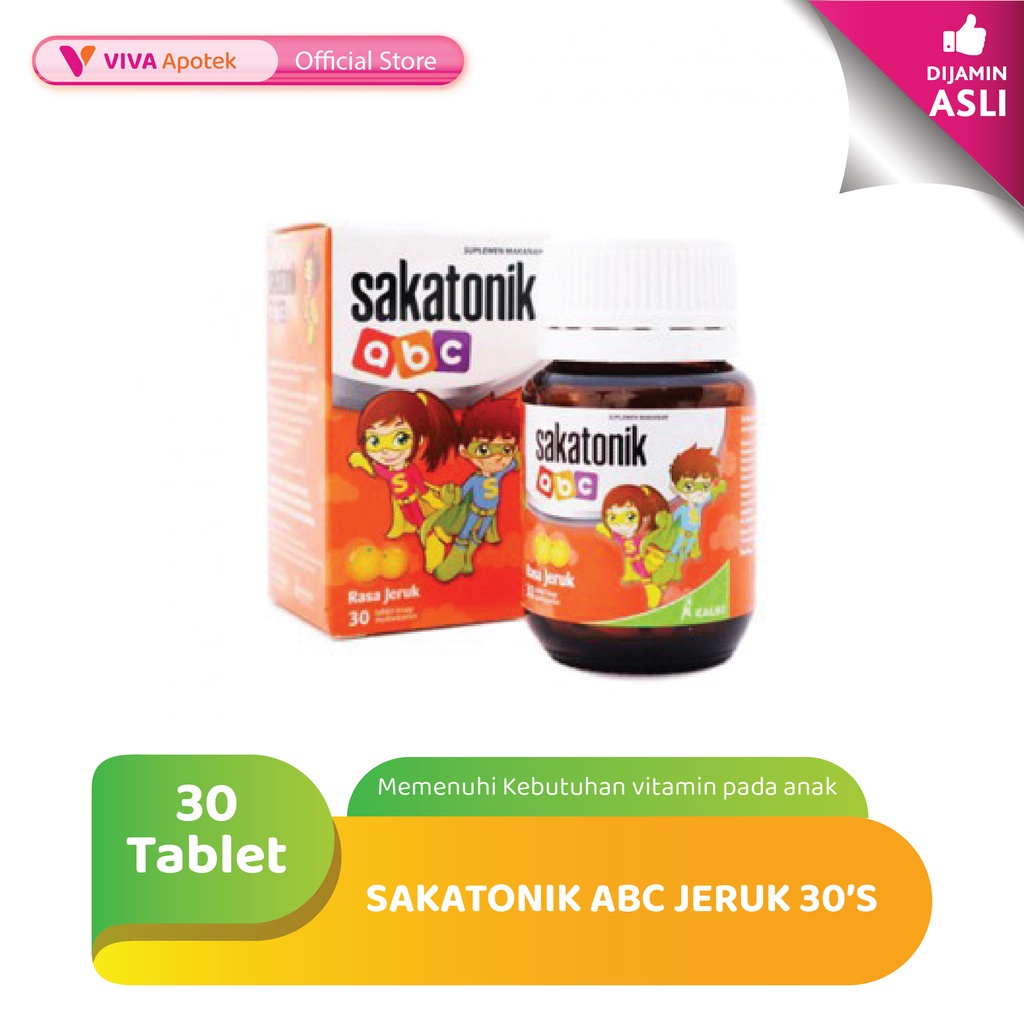 Jual Sakatonik Abc Jeruk untuk Kebutuhan Multivitamin Anak (30 Tablet ...