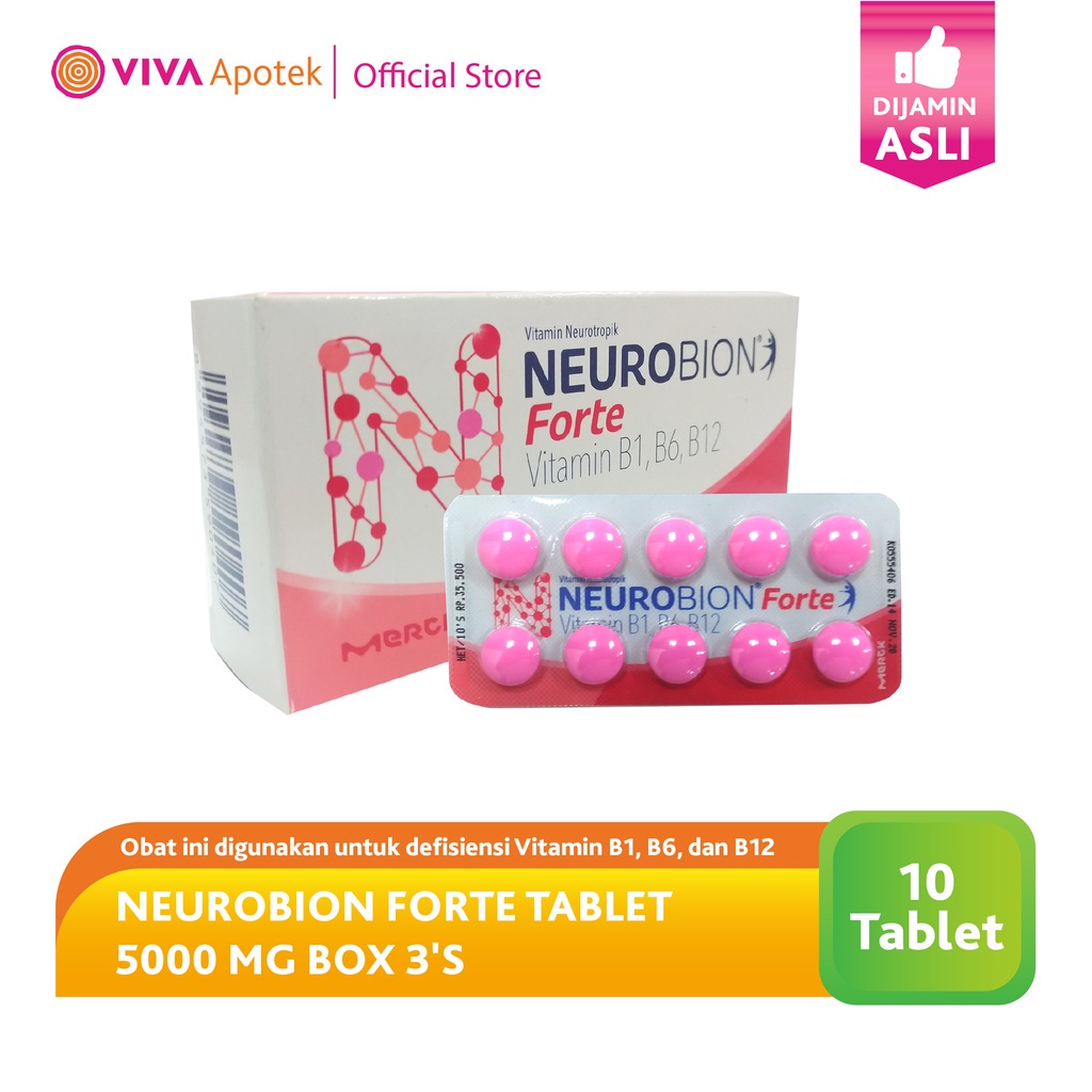Jual Neurobion Forte 5000 untuk Memelihra Kesehatan Saraf (30 Tablet ...