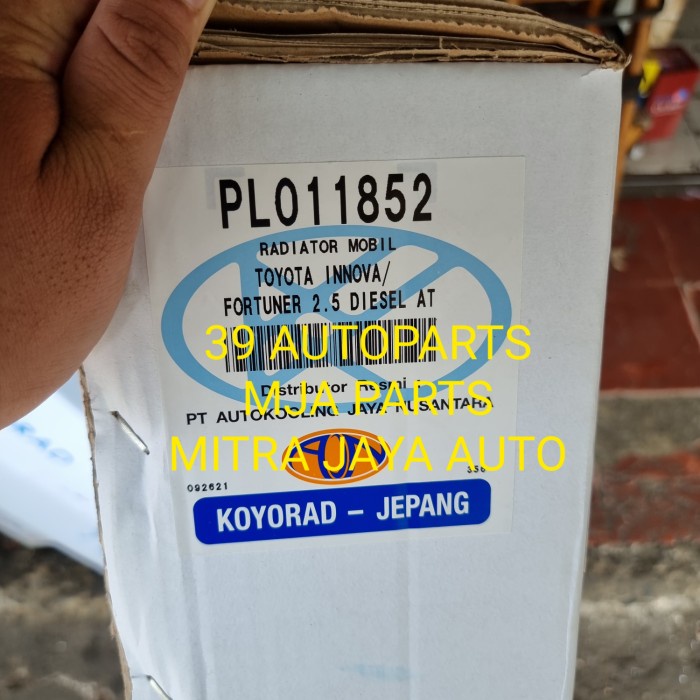 Jual Radiator Innova Inova Fortuner Diesel Matic Koyorad Kode Sa 068 ...