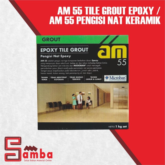 Jual AM 55 TILE GROUT EPOXY / AM 55 NAT KERAMIK GRANIT EPOXY RESIN AM55 ...