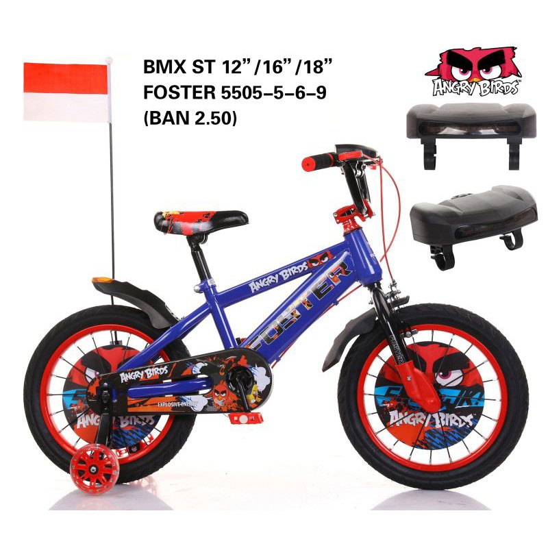 Jual Sepeda Bmx Anak Laki Laki 12 16 18 Inch Foster 5505-5-6-9 Music ...