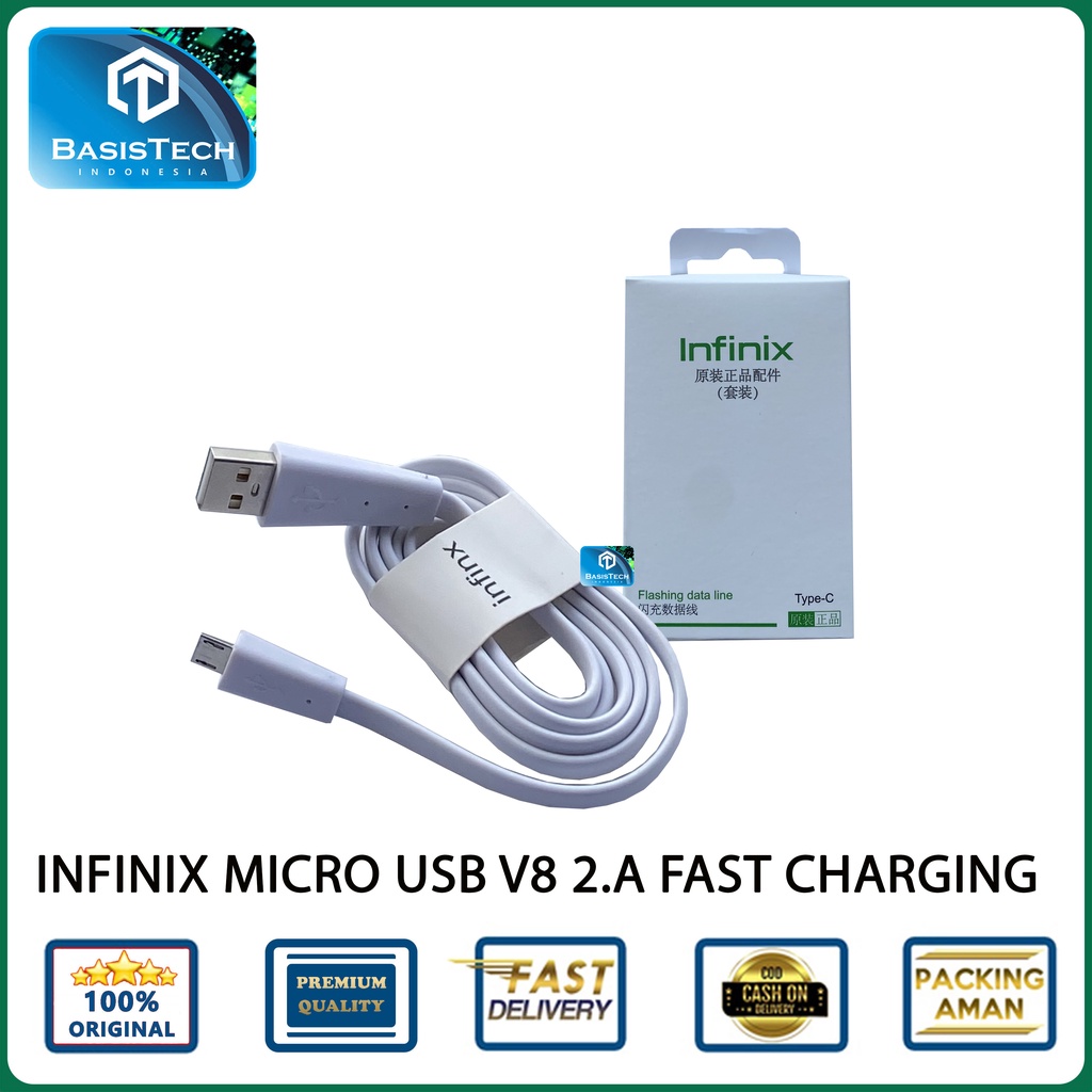 Jual KABEL DATA INFINIX MICRO USB TYPE-C 2A 33W FAST CHARGING | Shopee ...