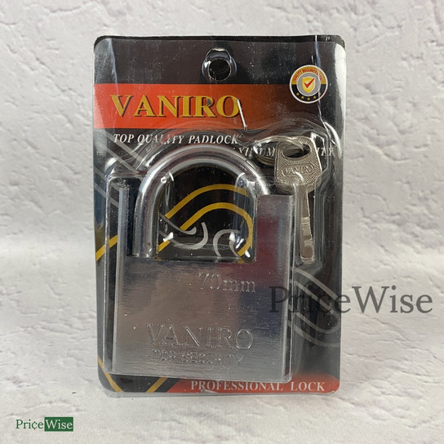 Jual Gembok Jaket 70 mm Vaniro / Kunci Gantung / Gembok Pagar Rumah Toko | Shopee Indonesia