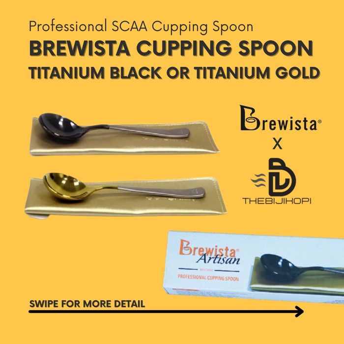 Jual Brewista Cupping Spoon SCAA Standard Titanium Black Sendok Cupping ...
