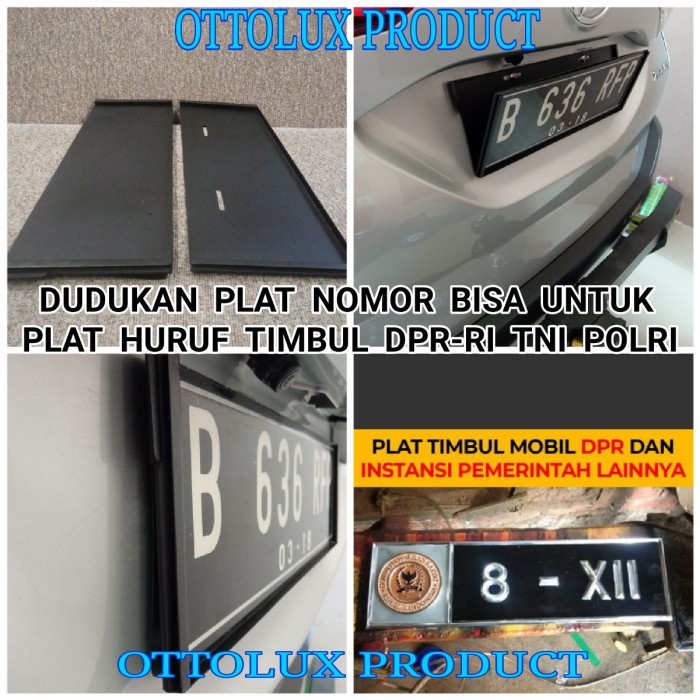 Jual Tatakan plat nomor mobil bisa untuk plat dinas timbul kuningan Dpr ...