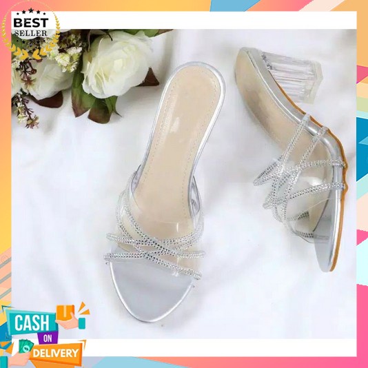 Jual Sendal Kondangan Hils Cewek Remaja Simple Haighill Sandal Jinjit ...