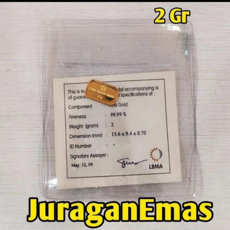 Jual 2 GR (GRAM) LOGAM MULIA SERTIFIKAT ANTAM LANDSCAPE MODEL LAMA ...